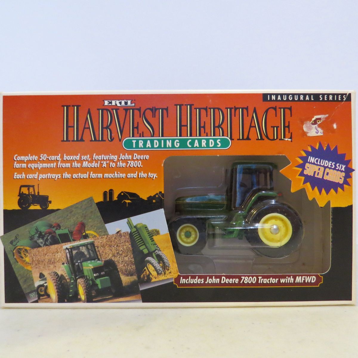 John Deere 7800 Tractor with Harvest Heritage Trading Cards, 1/64 scale ...