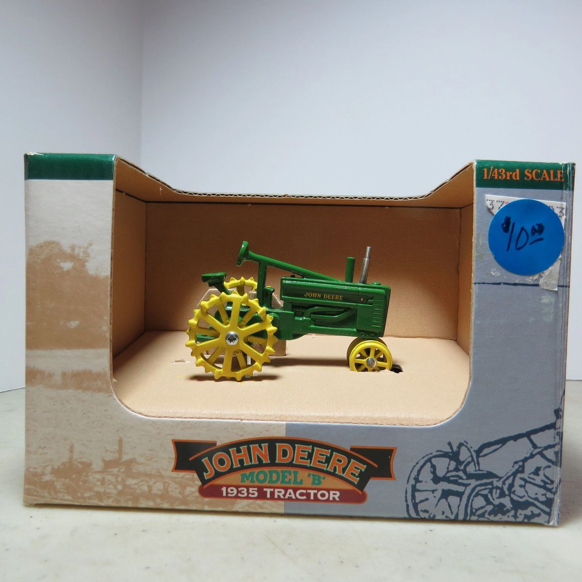 1935 John Deere Model "B" Tractor, 1/64 scale, JD-JDM-060-B