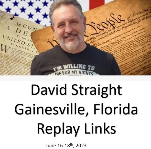 David Straight Seminar Florida Replay Links
