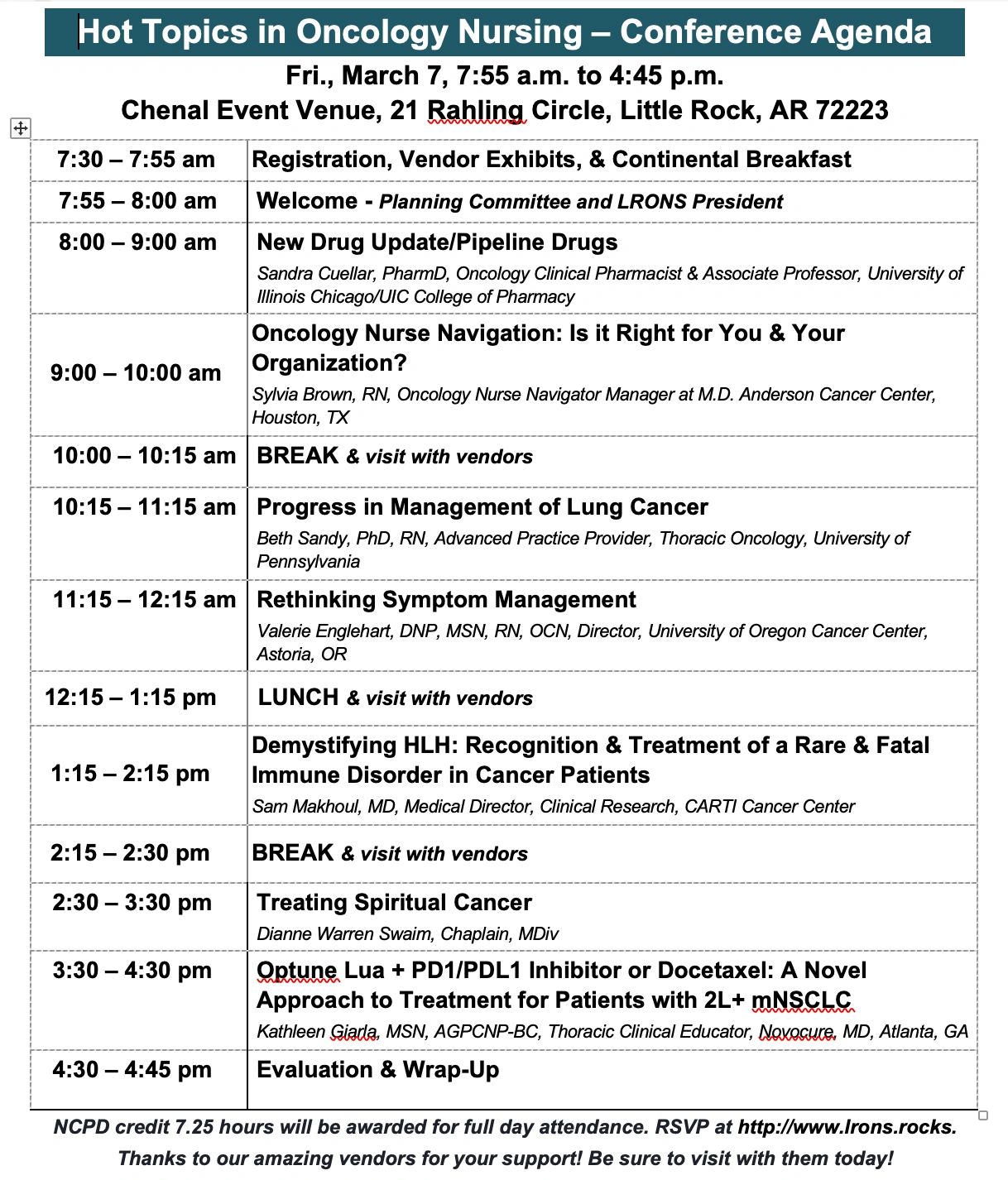 Hot Topics in Oncology Nursing Nursing Conference