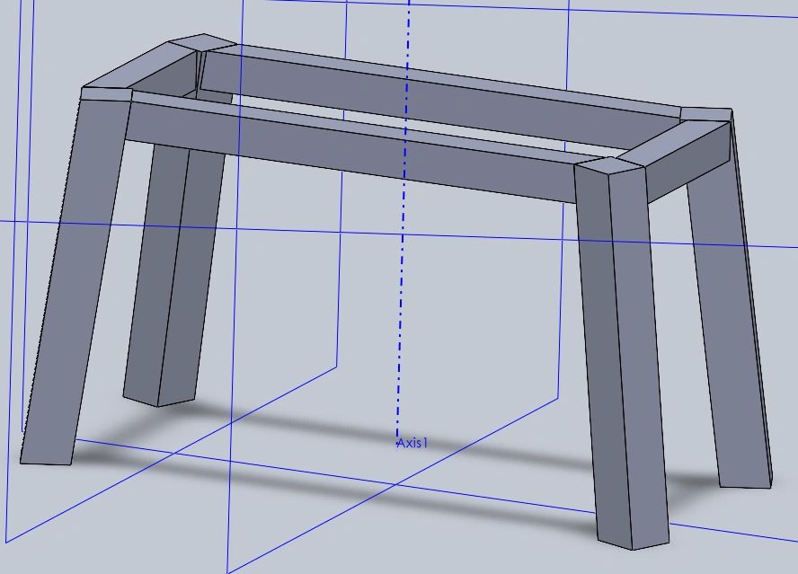 SolidWorks: Custom sturdy workbench design