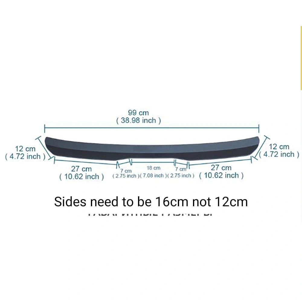 3D Printed Lip Spoiler for Automotive Body Kit
