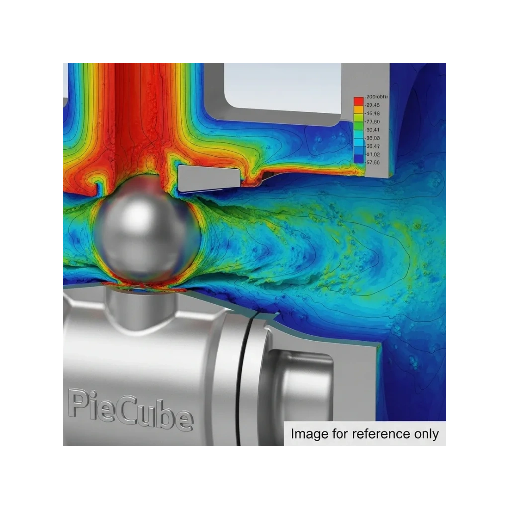 CFD of internal fluid flow through valve