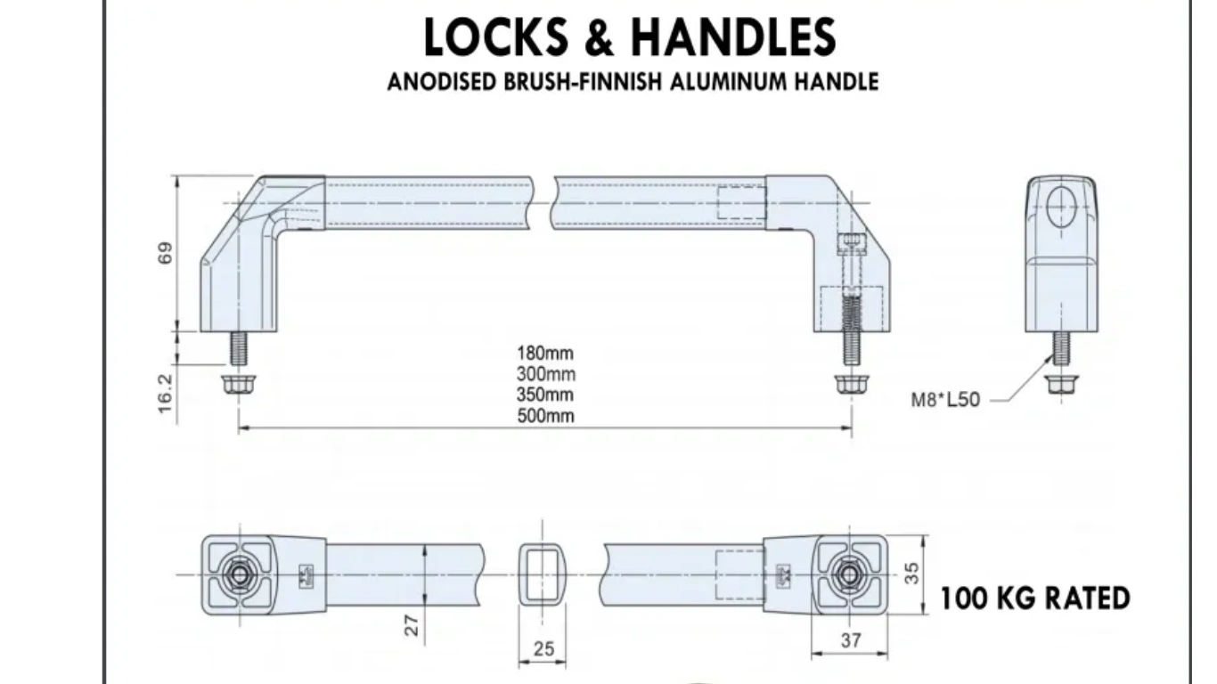 Aluminum Handle Design in SolidWorks
