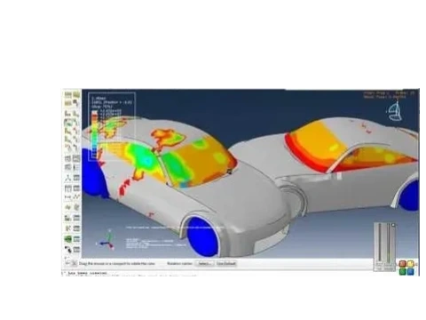 LS DYNA: Side Door Crash Impact Simulation