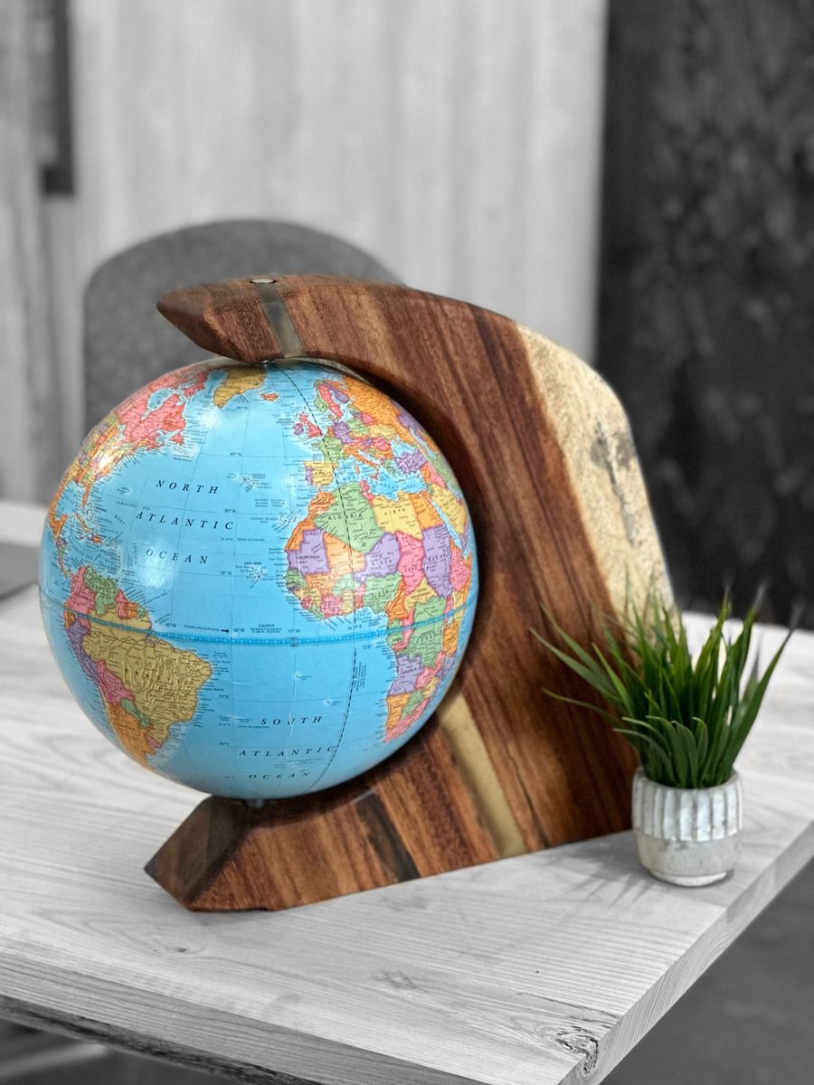 Full Size Reclaimed World Globe