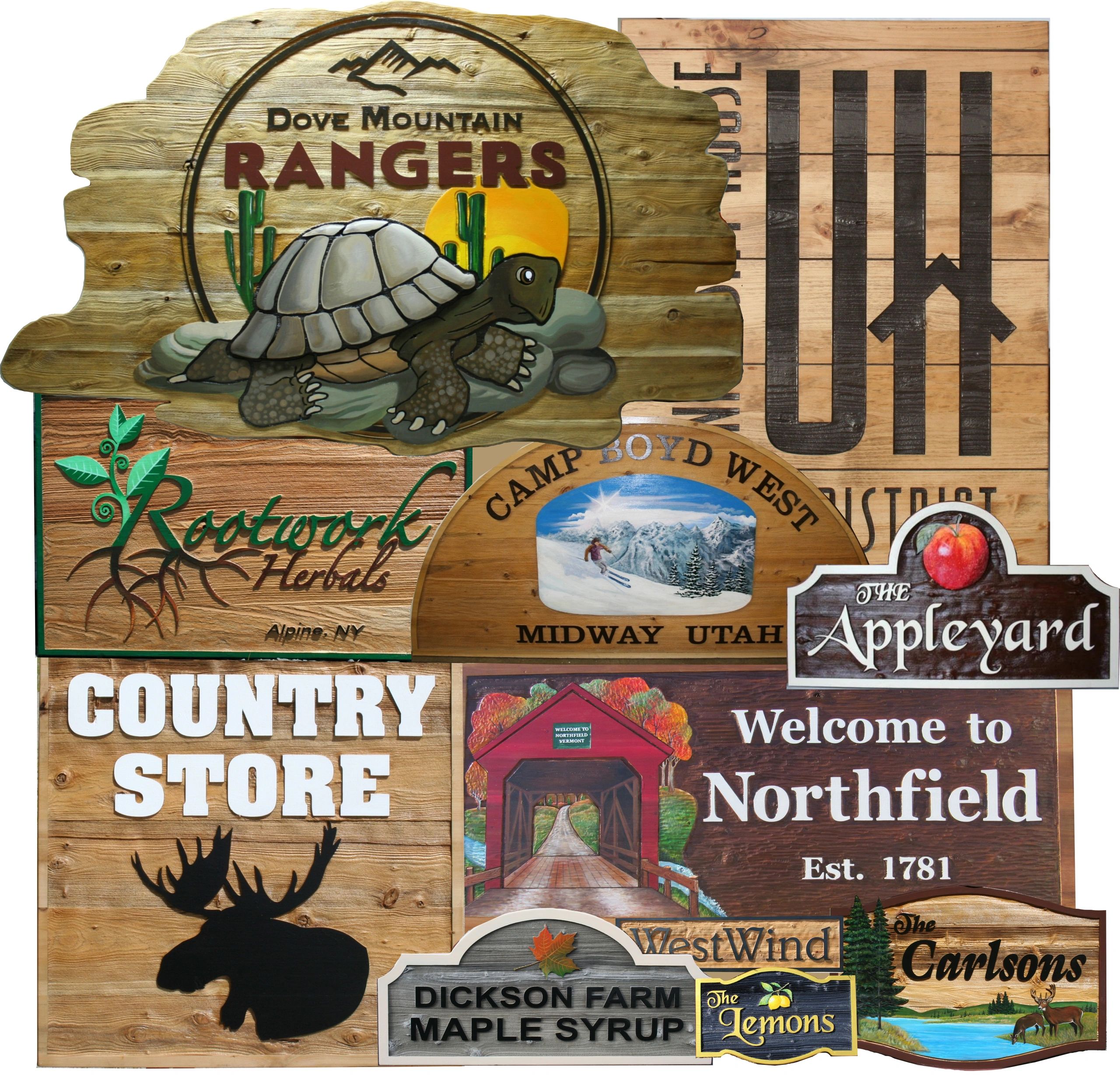 Sandblasted & Carved Wood Signs by Significant Signs