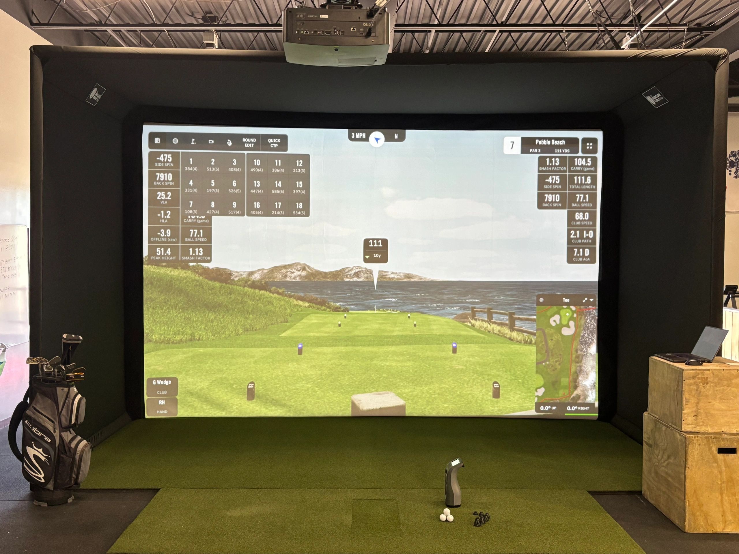 Pop-Up Golf Simulator Rentals