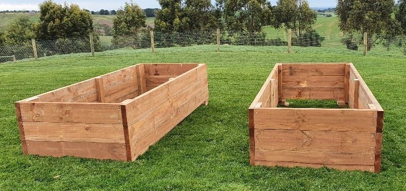 Raised Garden Bed - ACQ treated Pine 2.5m Long x 1.2m wide x 0.6m high ...
