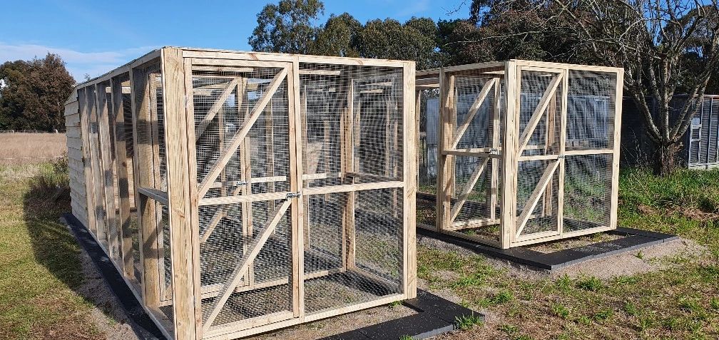 Bird Aviary - Double Door - 5.4m long x 1.8m wide x 1.8m high