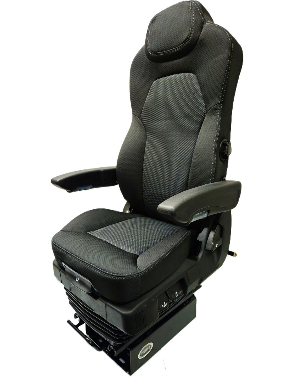 PRIME NEW TC200C BLACK CLOTH AIR RIDE TRUCK SEAT AIR SUSPENSION TRUCK SEAT