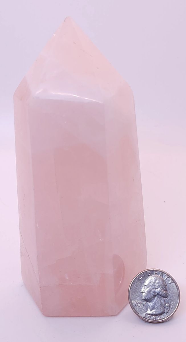 Large Rose Quartz Tower 4