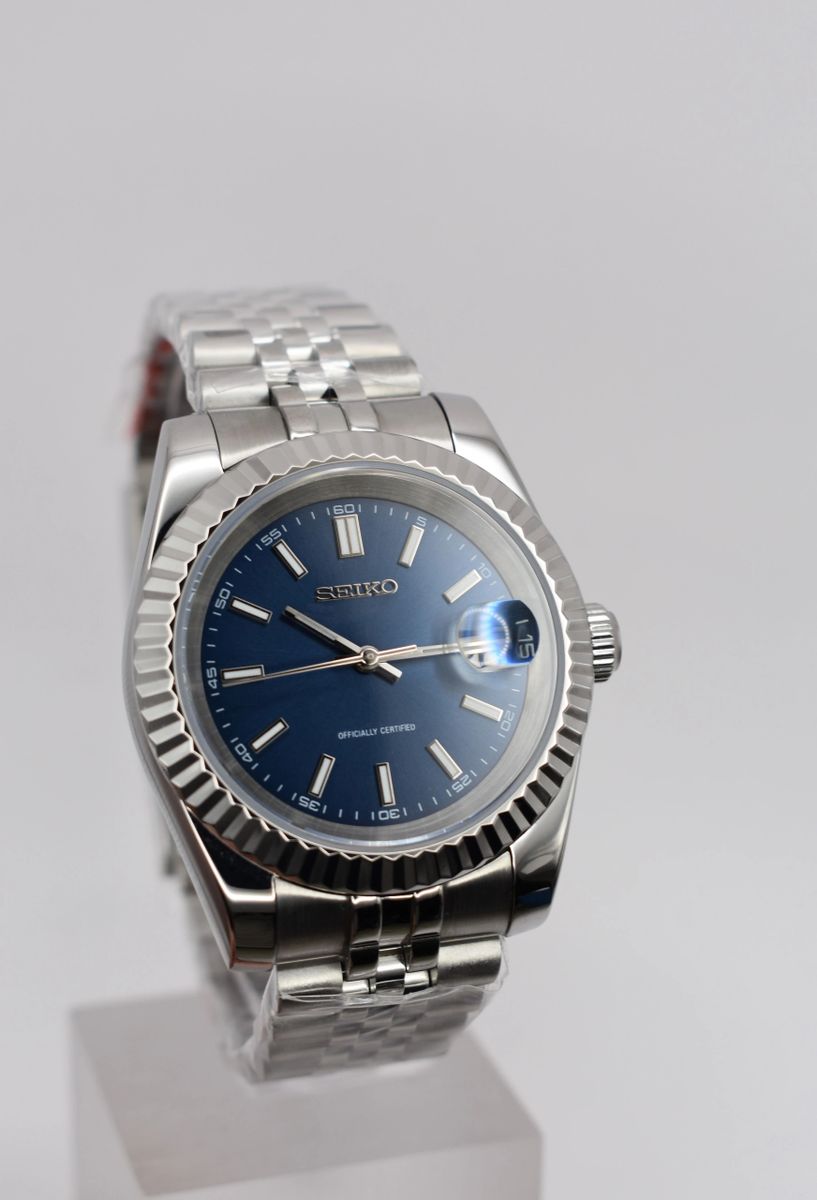 SEIKO CUSTOM MOD LUMINOUS WATCH - MIDNIGHT BLUE