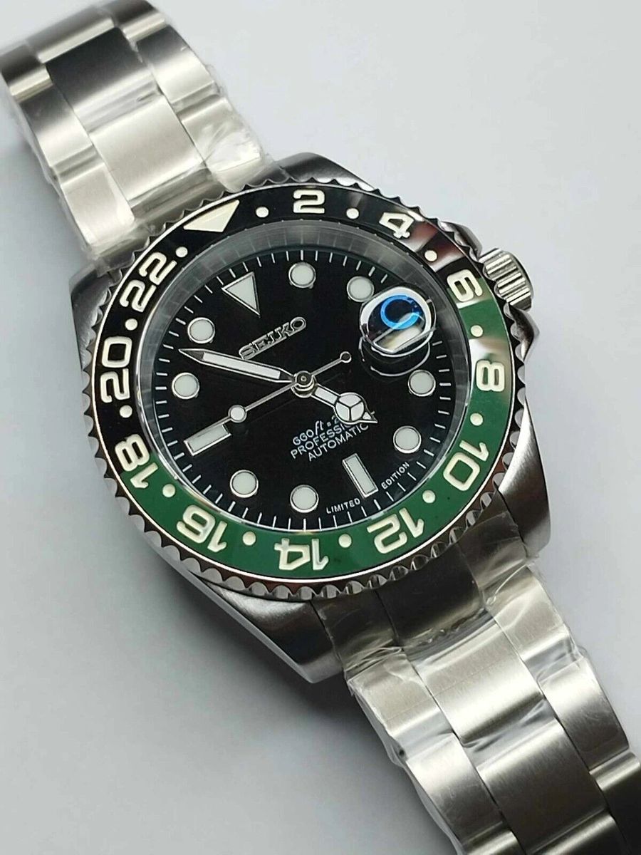 SEIKO CUSTOM MOD WATCH - GMT SPRITE STYLE