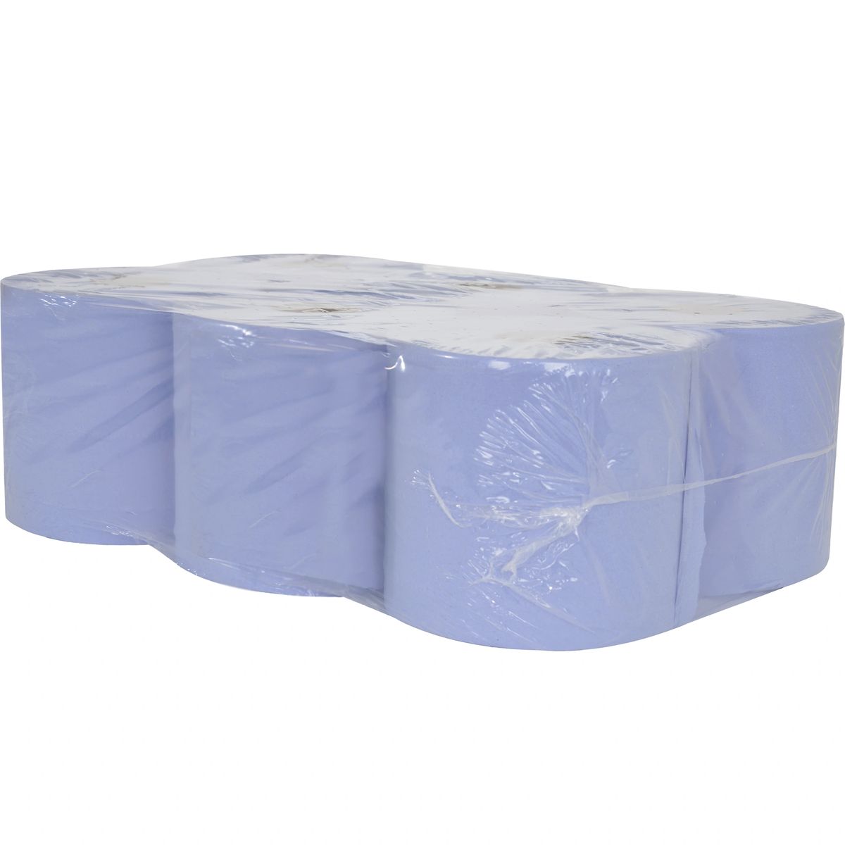 6 x Blue Centre Feed 2 Ply Embossed Paper Wipe Pull Rolls Wipes Kitchen ...