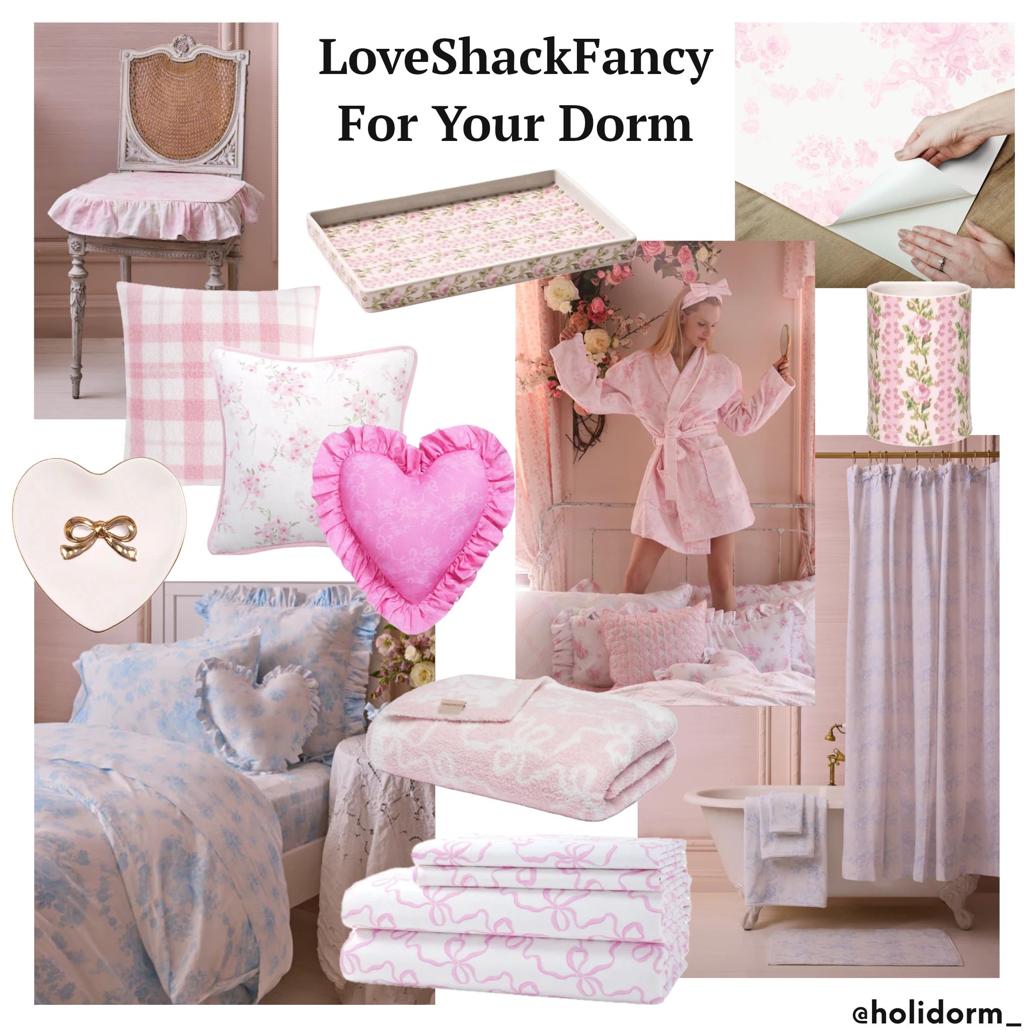 Love Shack Fancy Dorm Room Decor