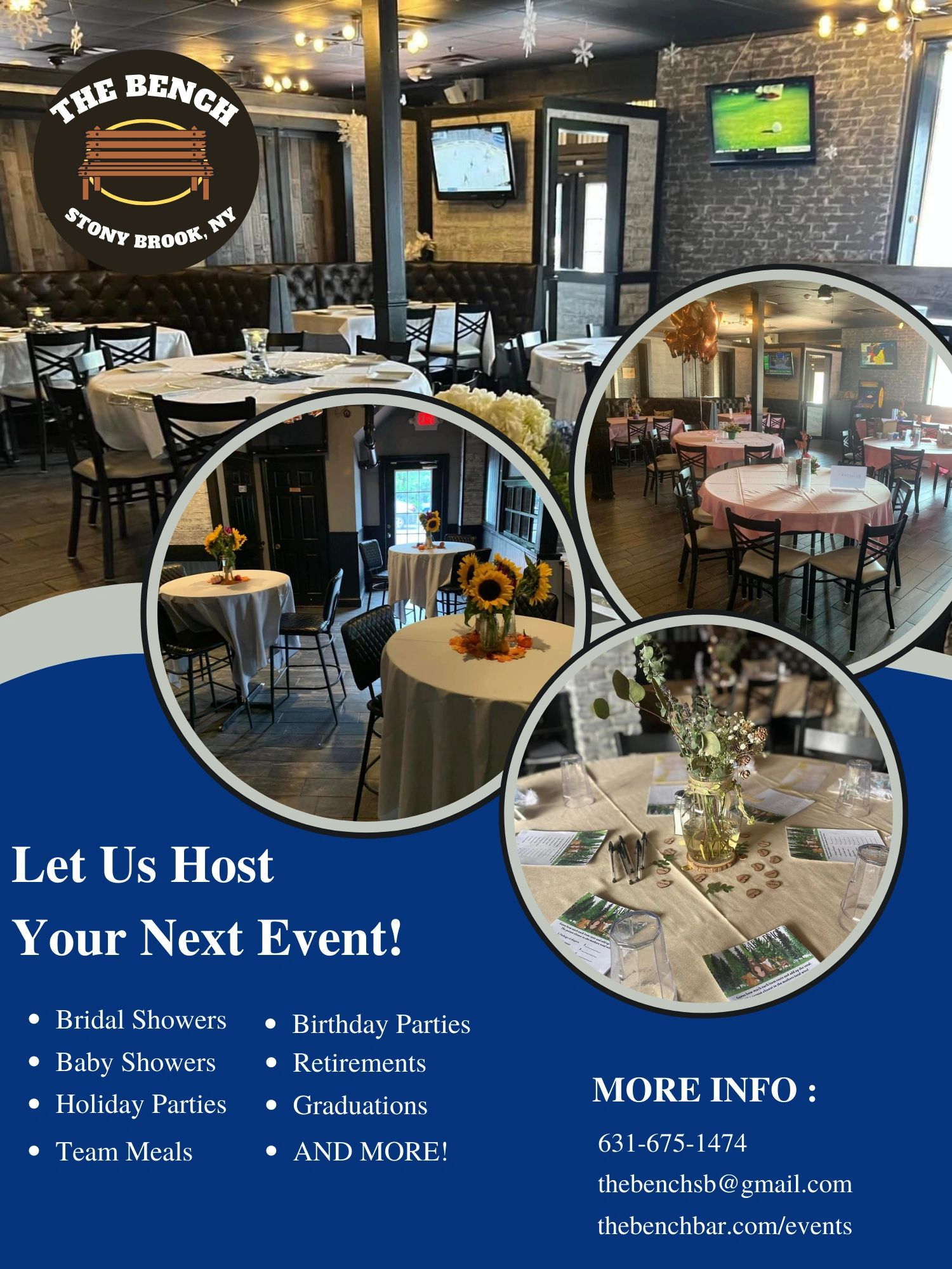 Lunch & Dinner, Burgers, Wings - The Bench - Stony Brook, New York