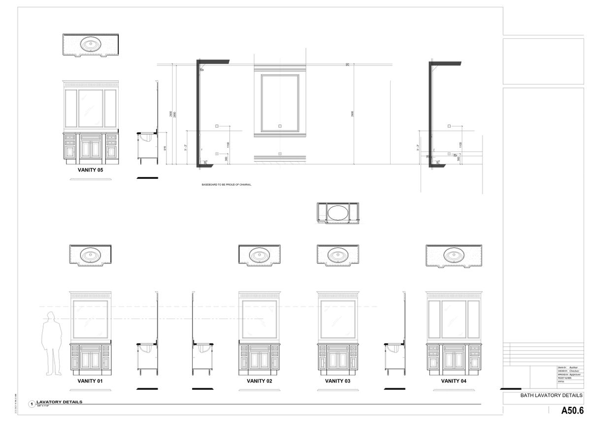A50.3 - BATH LAVATORY DETAILS