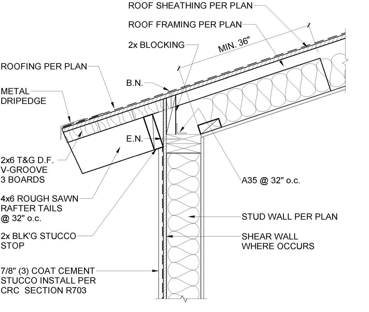 EAVE DETAIL w TAIL 01 NO CJ