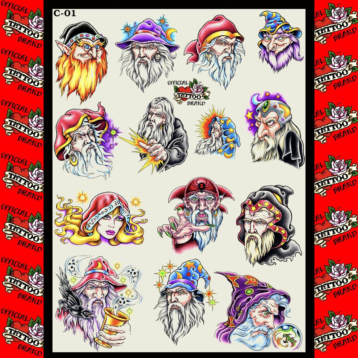Official Tattoo Brand Wizard Sheet #01