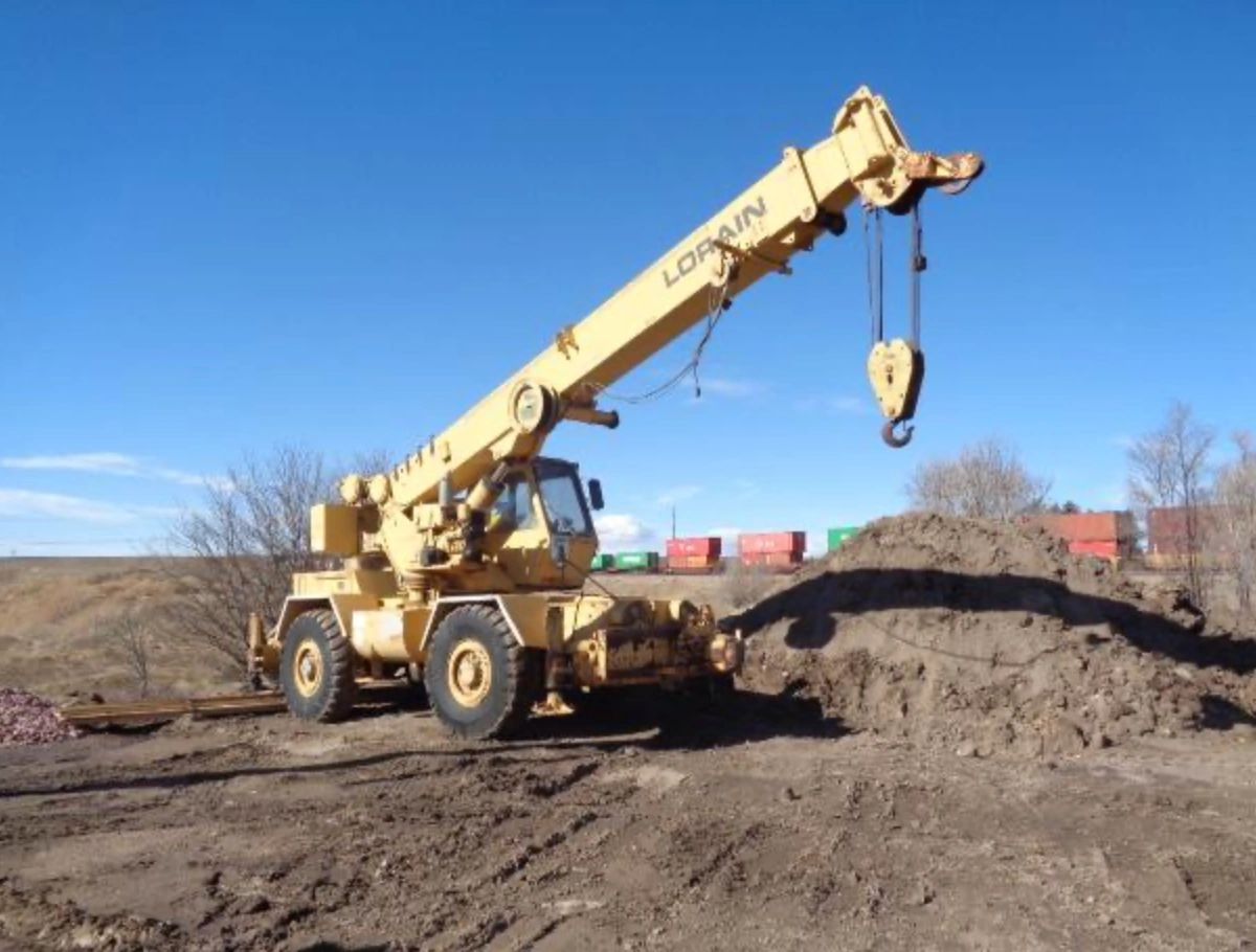 KOEHRING LORAIN 20 TON LRT 200 CRANE WINCH MAGNET GENERATOR 45' STICK ...