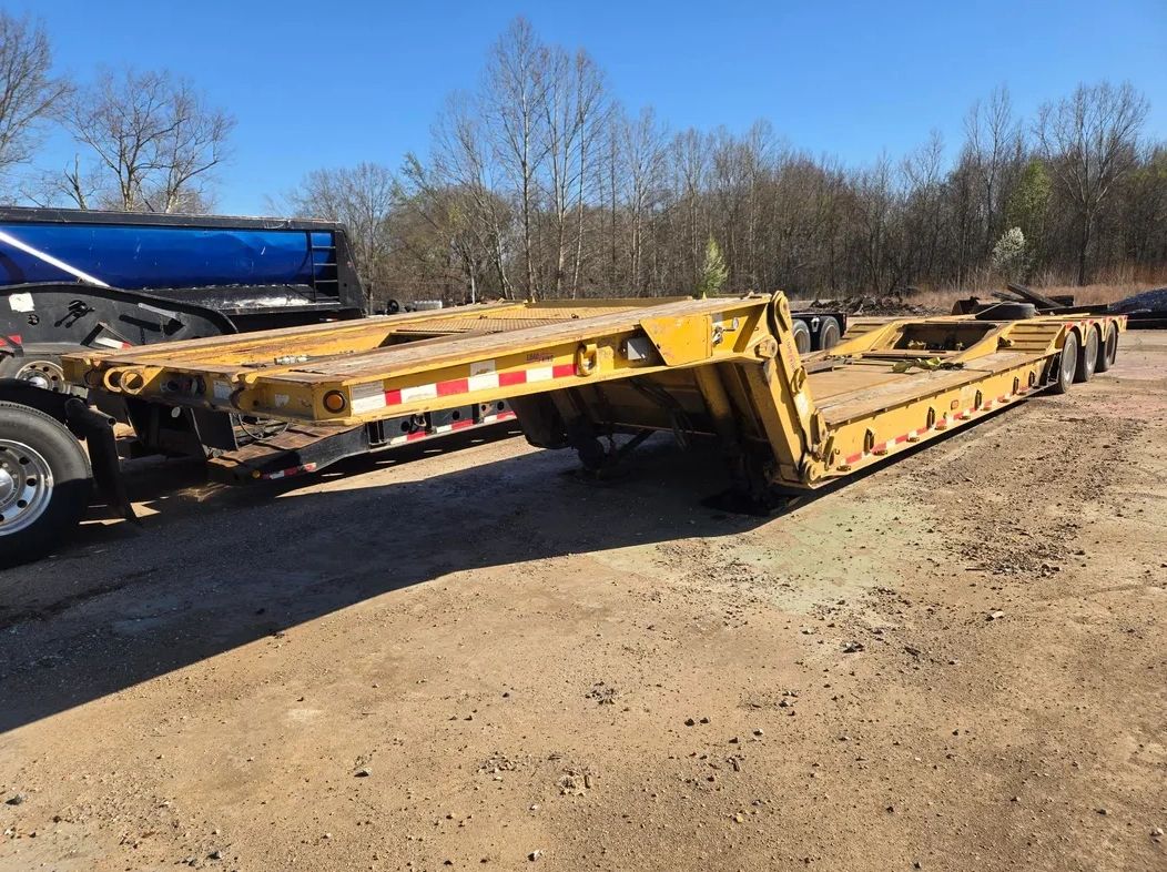 2001 LOADKING RAIL EMBEDDED RAILROAD RAIL TRAILER 3 AXLE PINNABLE