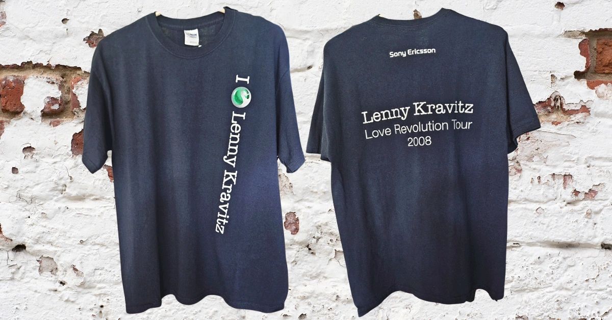 Lenny Kravitz 2008 Crew Shirt - Love Revolution Tour