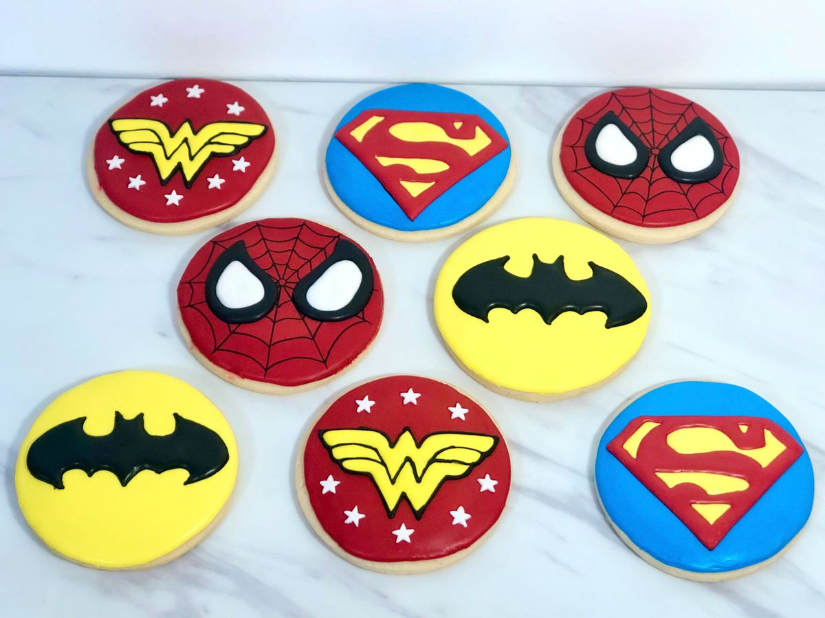 Super Hero Sugar cookie set