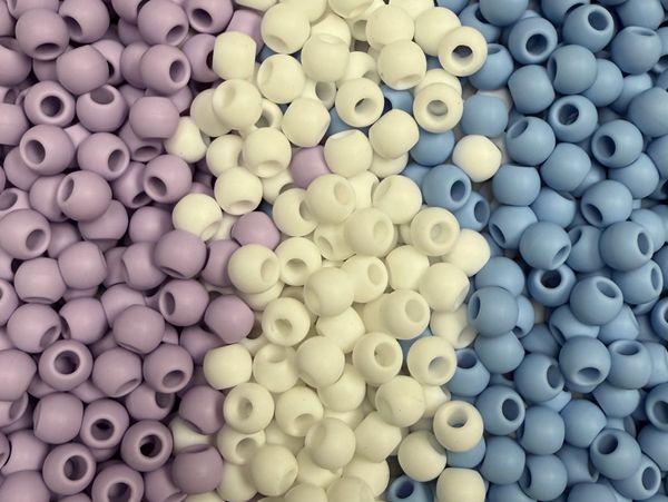 Rubber hair beads