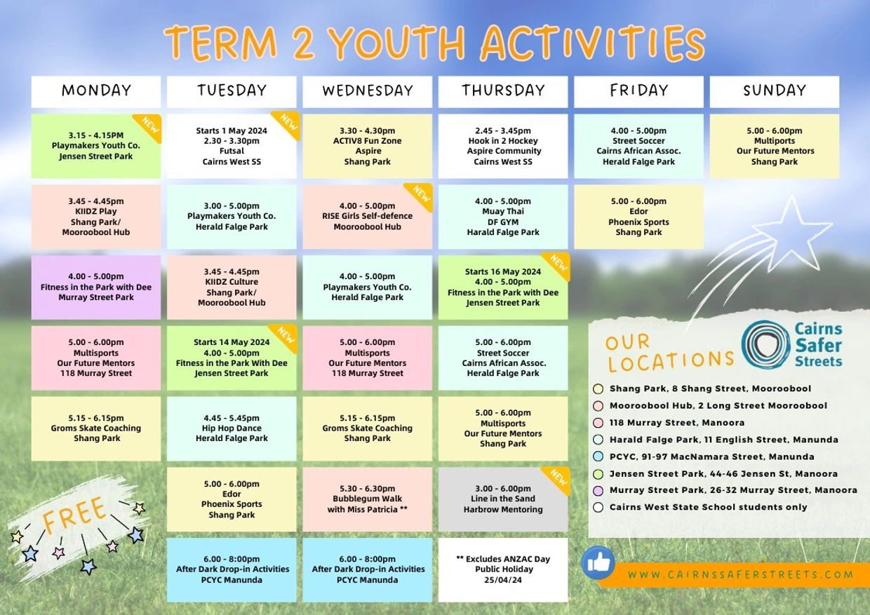 Youth Activity Schedules