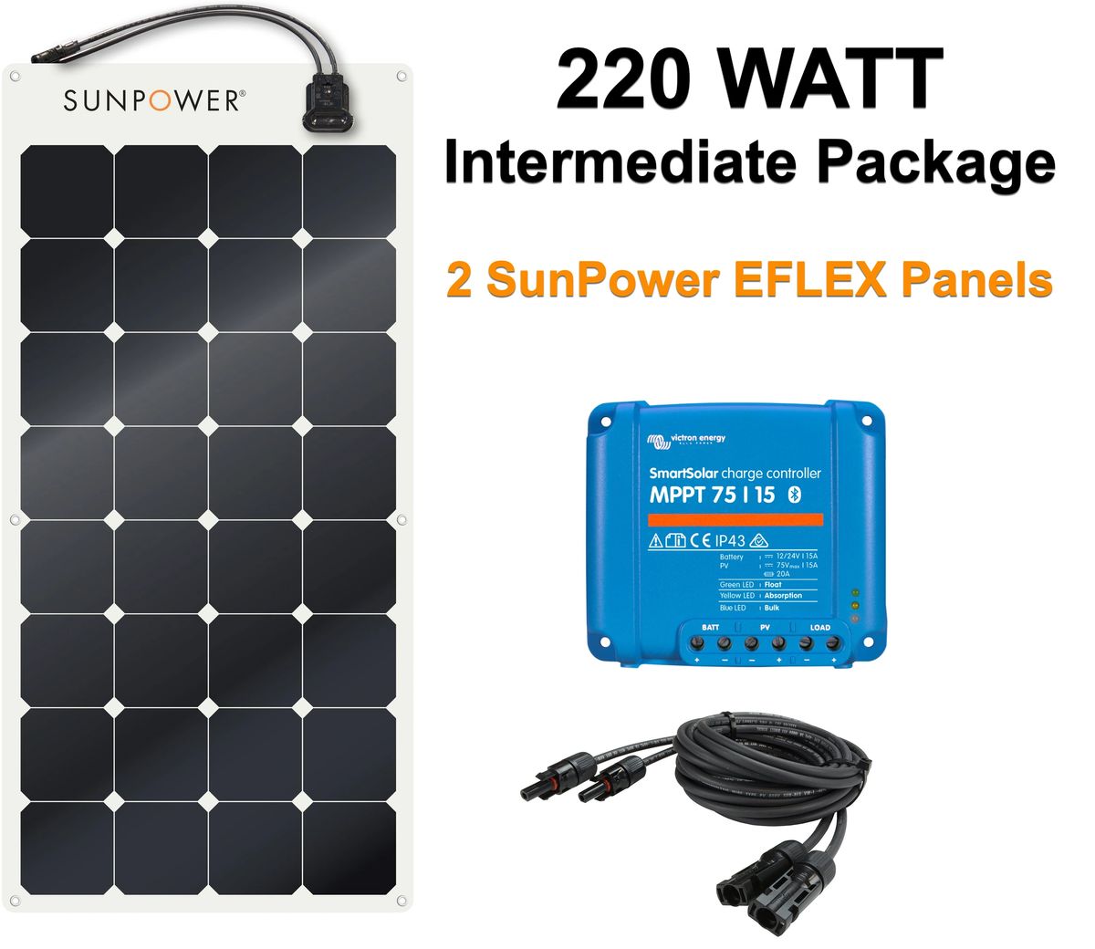 SUNPOWER 220W Intermediate Solar Package