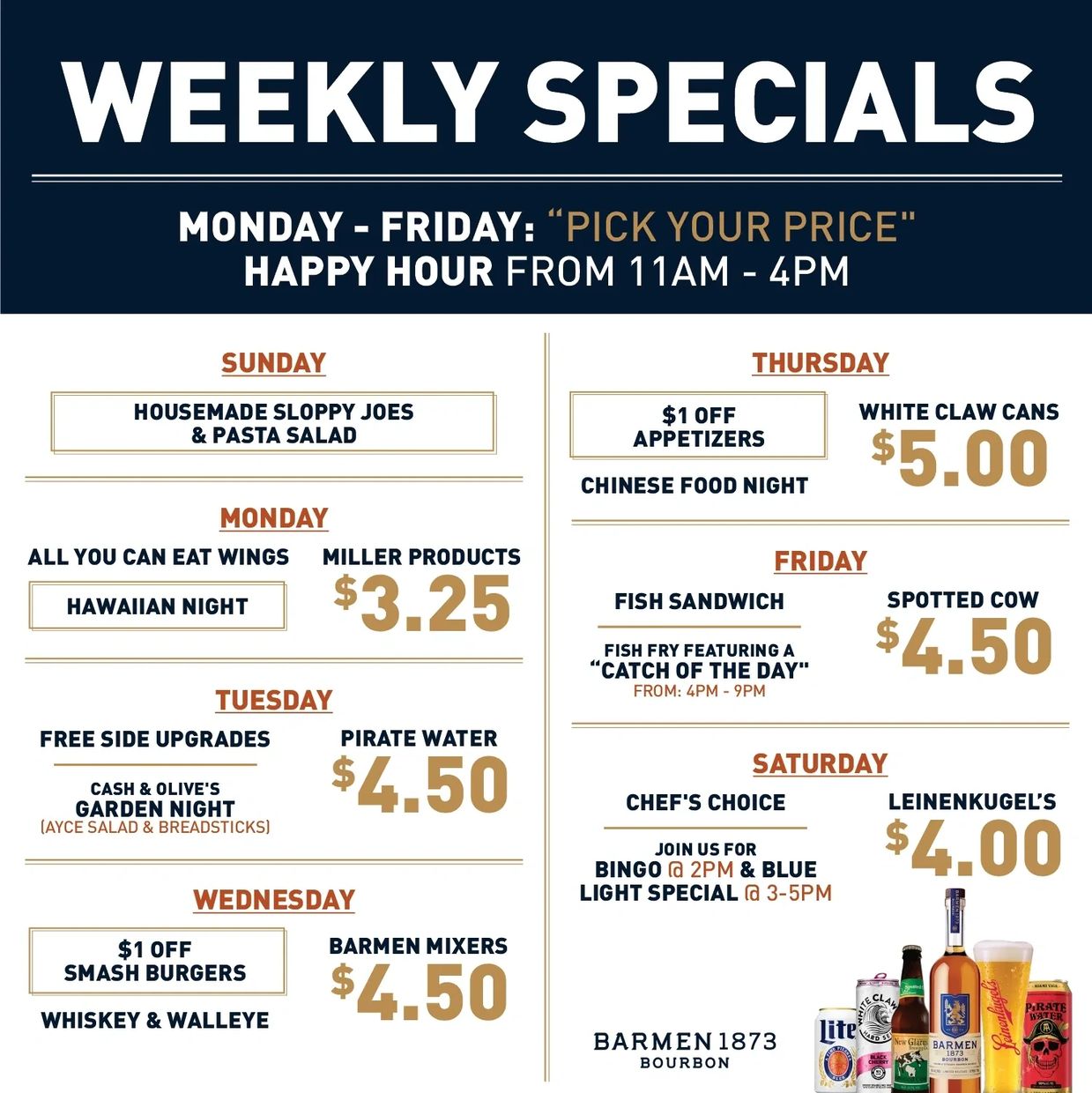 Weekly Specials