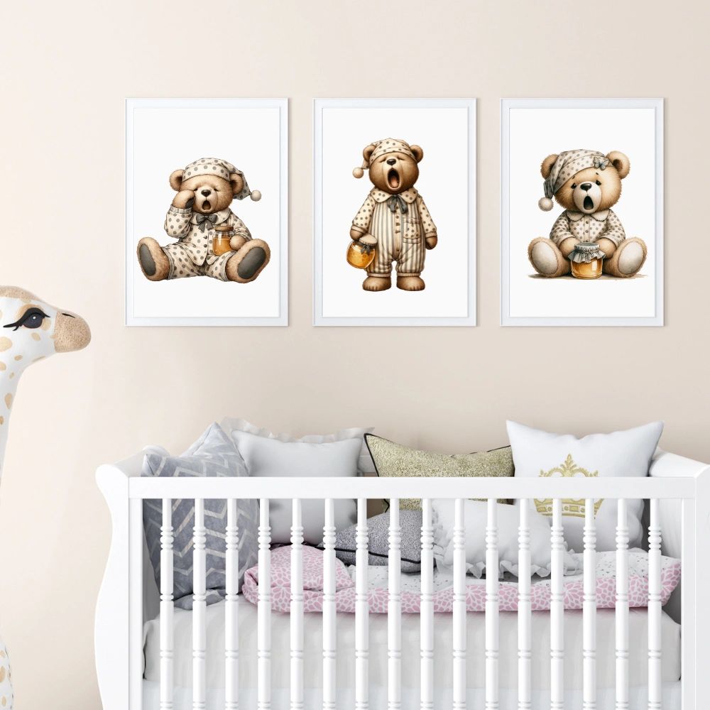 The Three Little Pugs - Customise Your Nursery, Nursery Decor, Kids Prints
