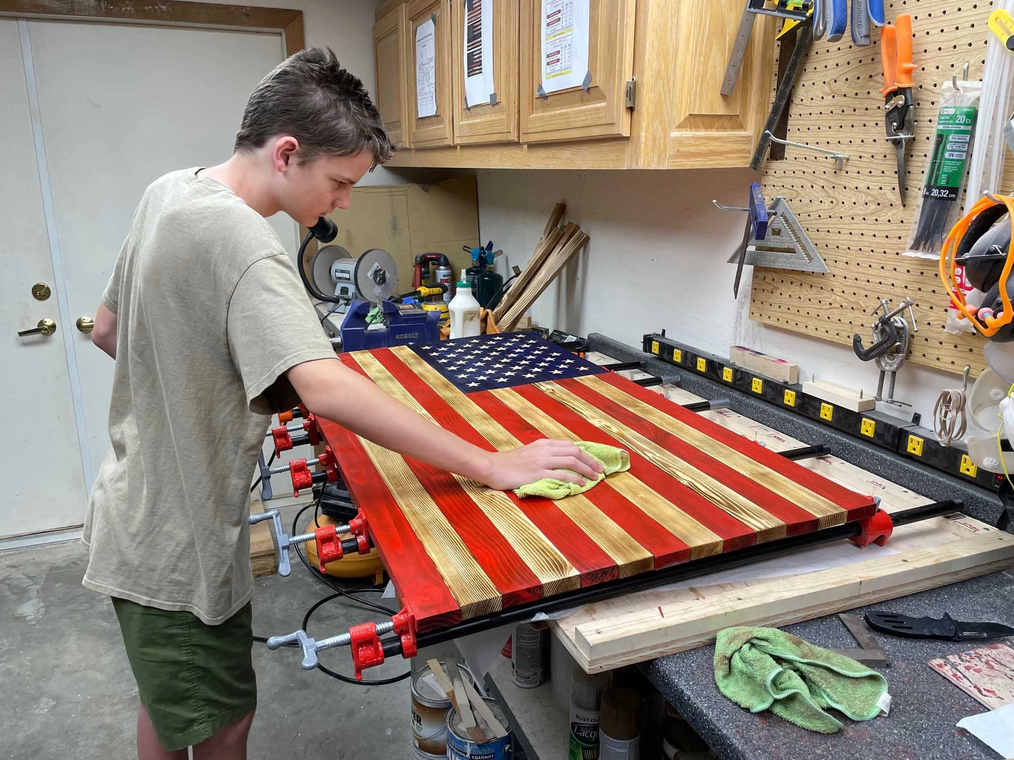 Our Quality Rustic Flag Build Process