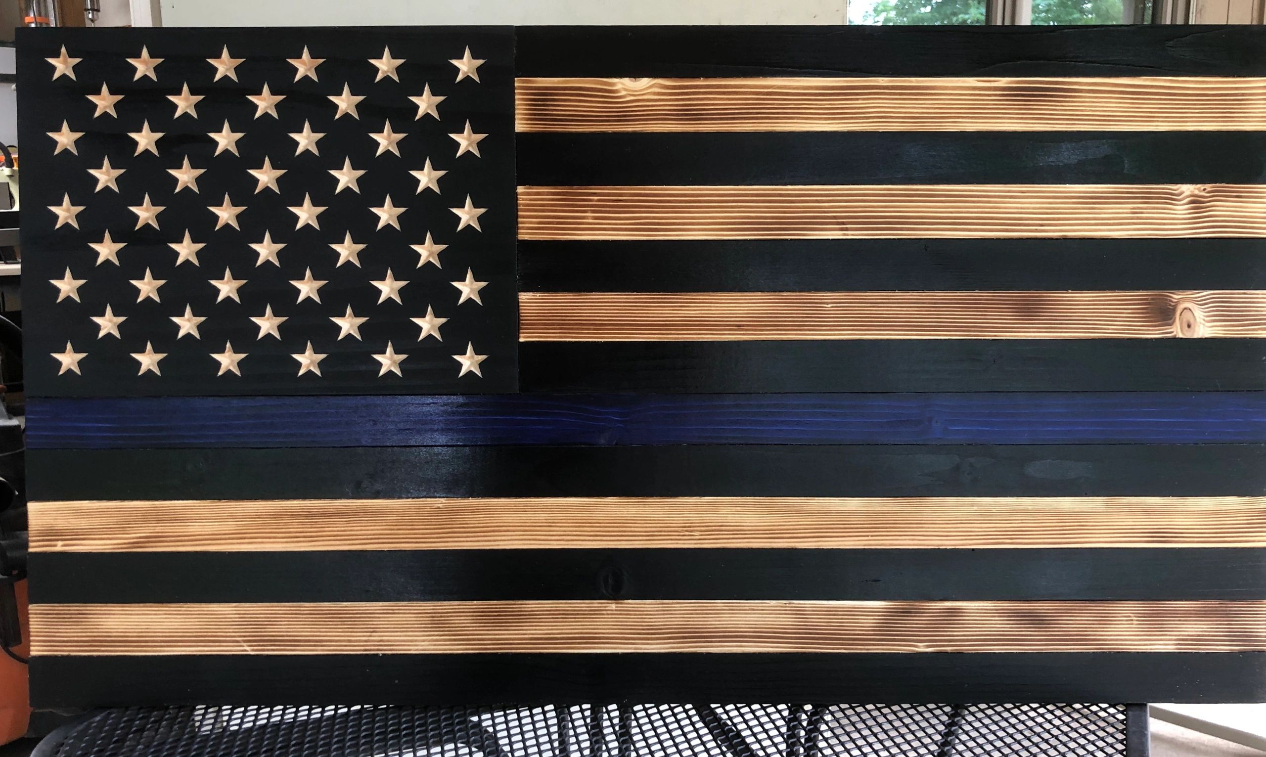 Police Officers love this Subdued Police Flag with Thin Blue Line