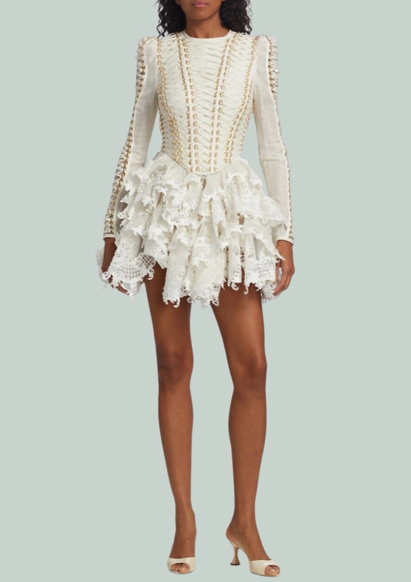 Zimmermann Coaster Corset Laced Dress