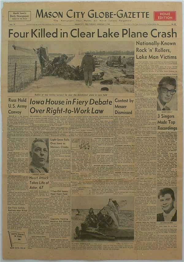 Midwest trek to remember ‘the Day the Music Died’ – Feb. 3, 1959