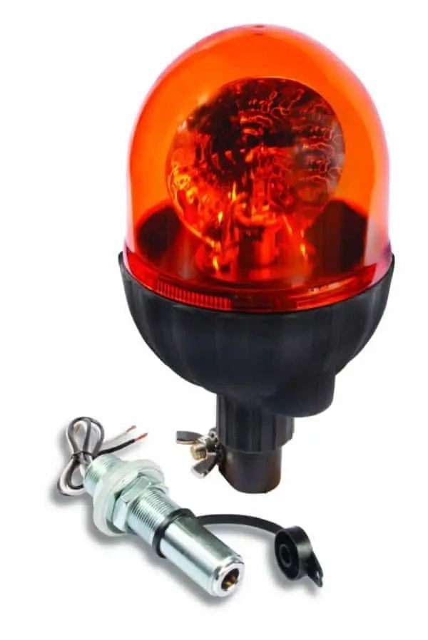 DIN POLE MOUNT AMBER ROTATOR
