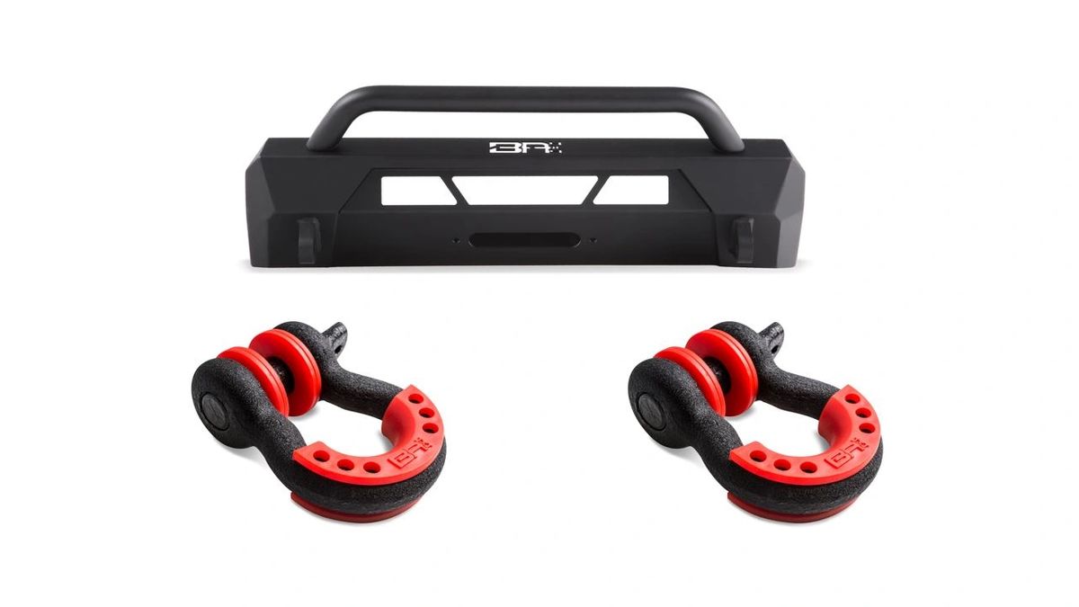 2014-2021 Toyota 4Runner Front Hidden Winch Bumper w/ D-Rings-Body ...
