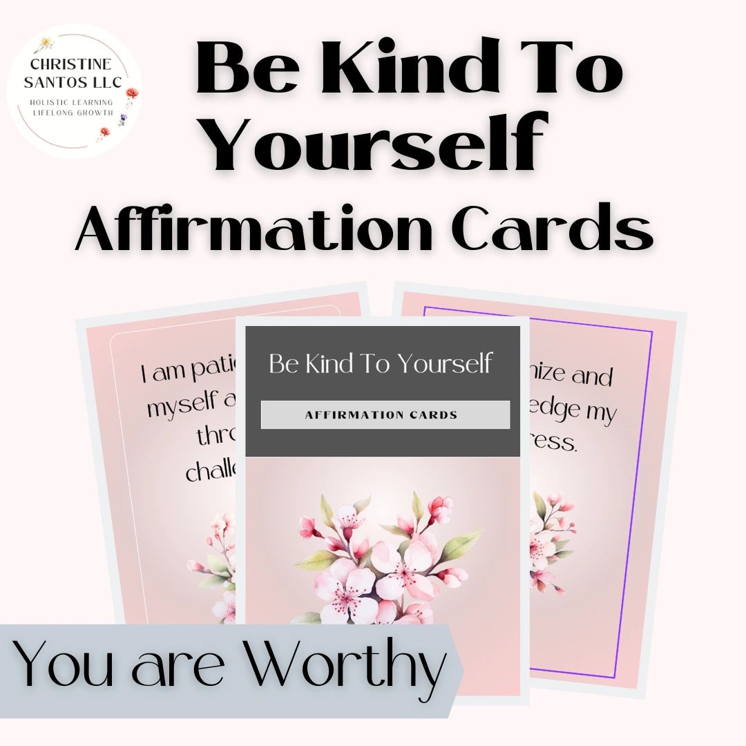 Be Kind To Yourself Affirmation Cards - Positive Self-Care Deck for ...