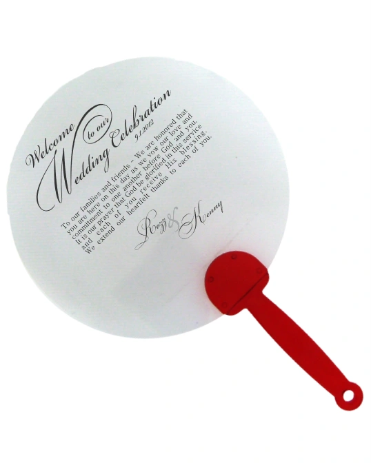 5638-Clear Round Plastic Fan