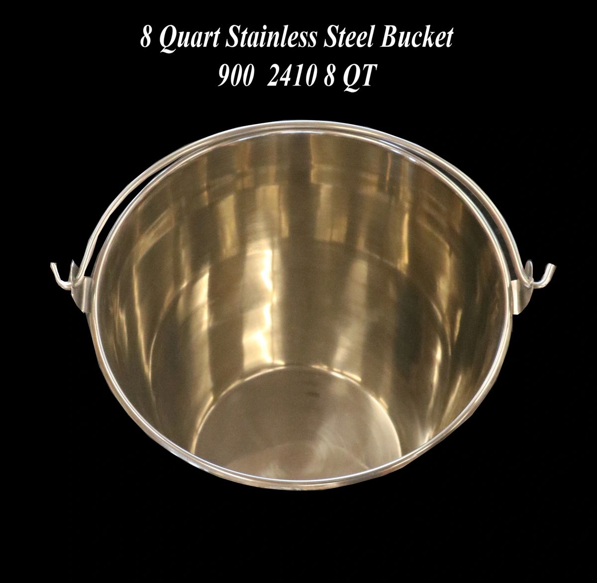 Stainless steel Bucket, 8 Quart