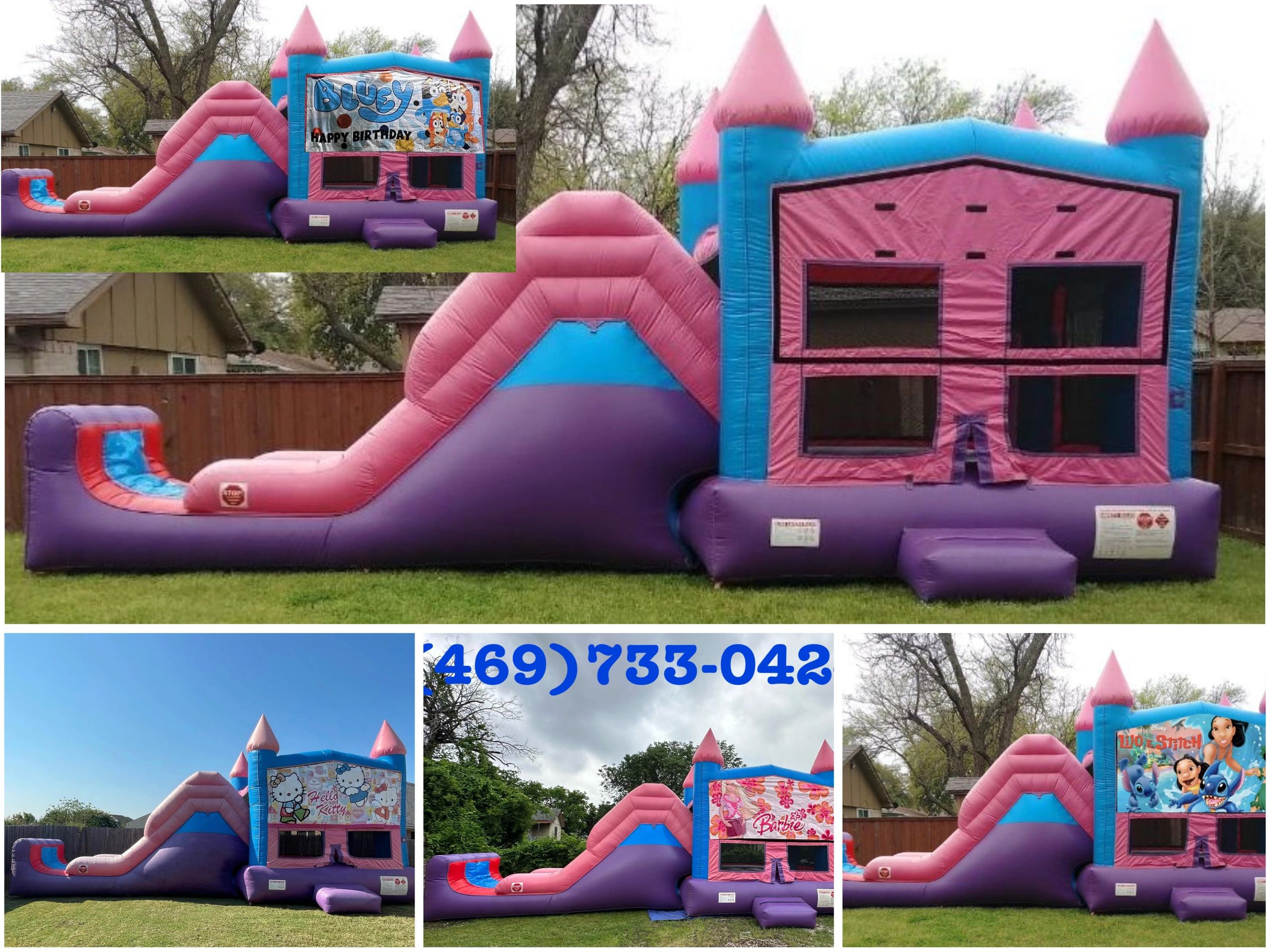 Inflatables Bounce Houses Combo - Jumping Bounce House Rentals