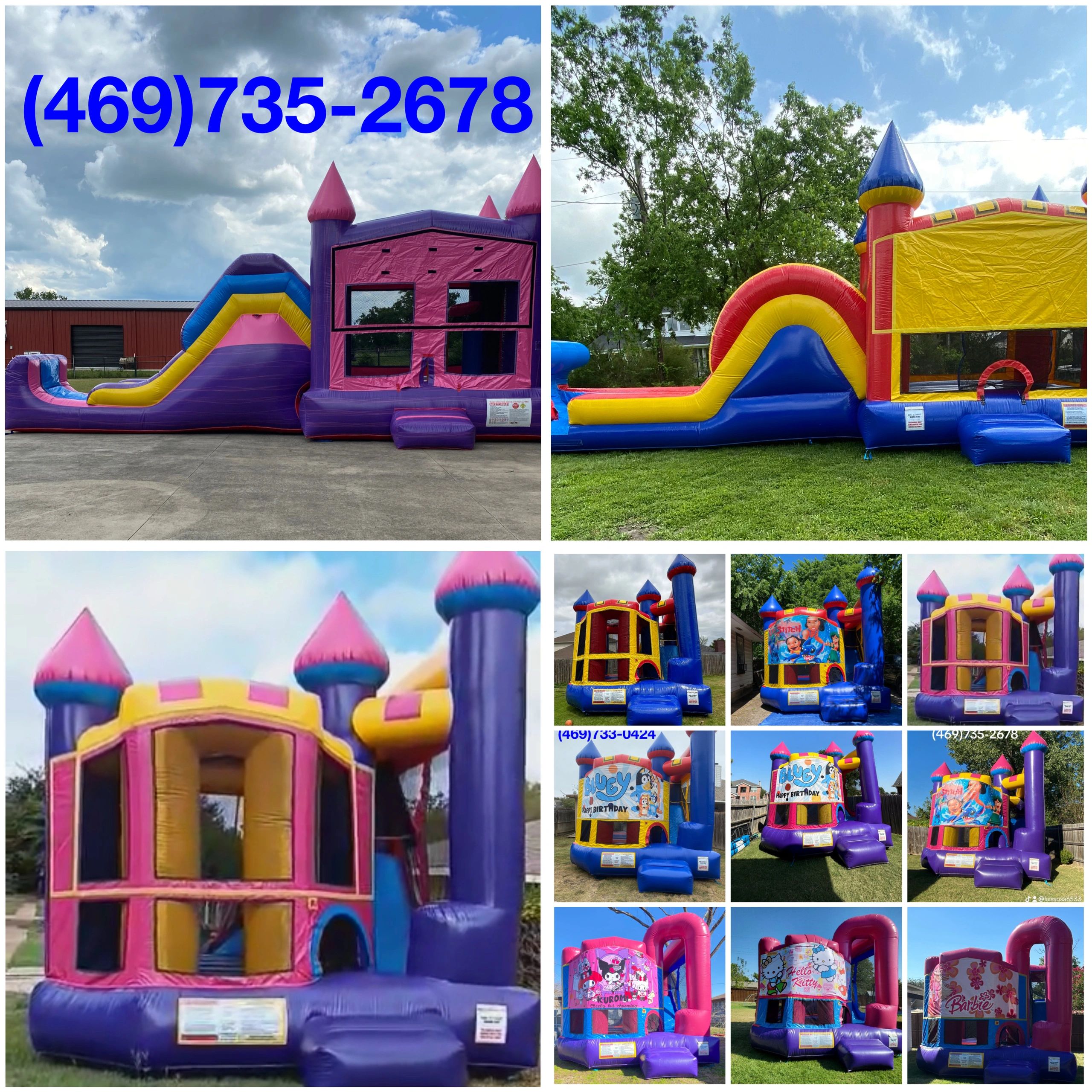 Inflatables Bounce Houses Combo - Jumping Bounce House Rentals