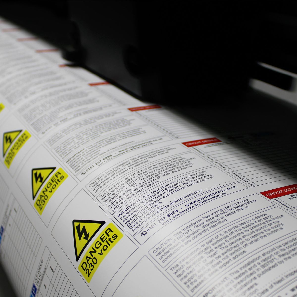 Circuit Details Sticker