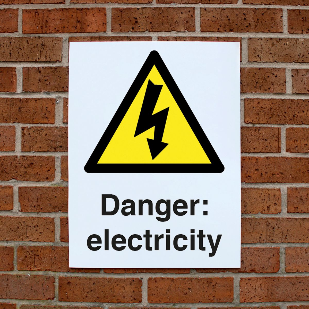 Danger: Electricity Signage