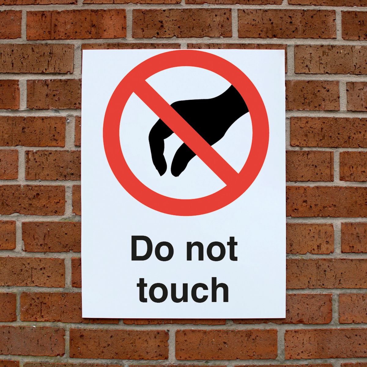 Do Not Touch Signage