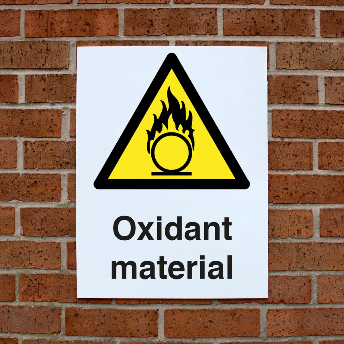 Oxidant Material Signage