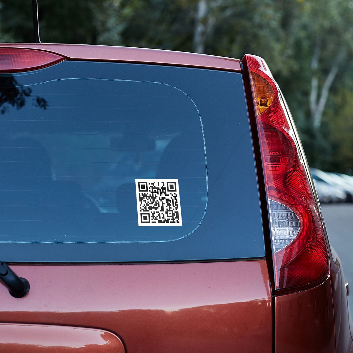 QR Code Sticker With Background QR Code Sticker With Background