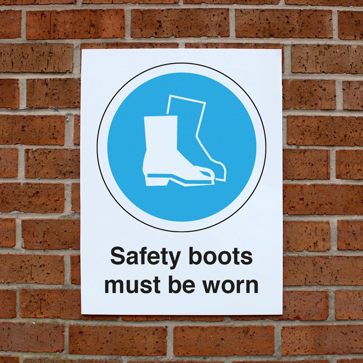 Safety Boots Must be Worn Signage